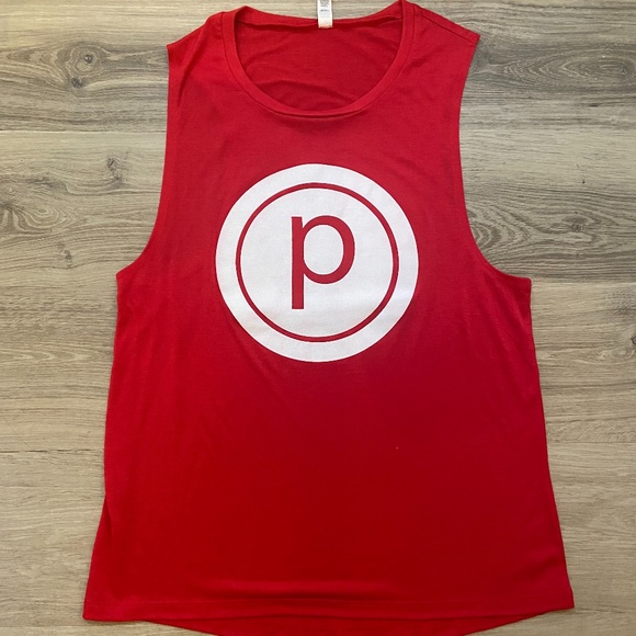 Pure Barre | Tops | Pure Barre Red Circle P Muscle Tank | Poshmark